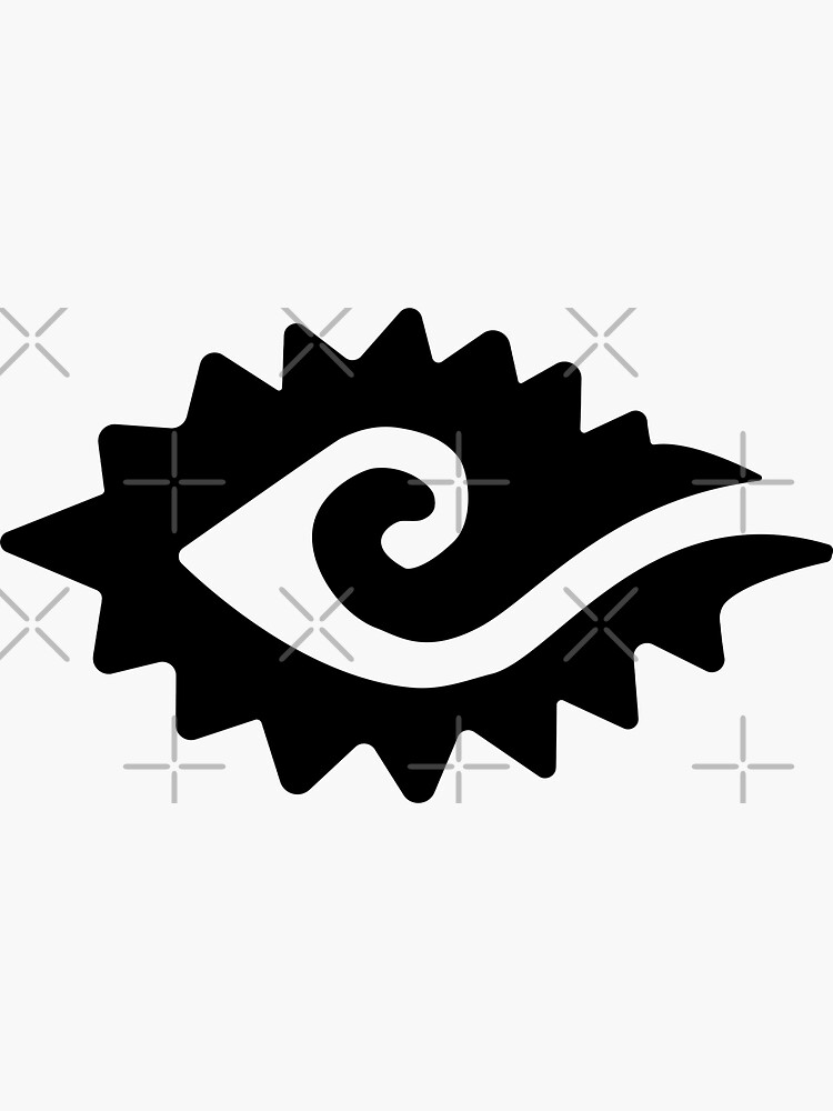 "Aztec Sea Shell Tribal Symbol" Sticker for Sale by boneytoes | Redbubble