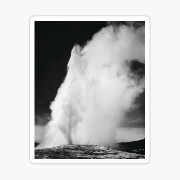 "Vintage Yellowstone National Park Old Faithful Geyser 1941" Sticker ...