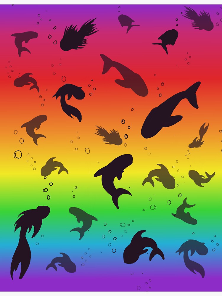 "Fishies" Sticker for Sale by RamenTori1 | Redbubble