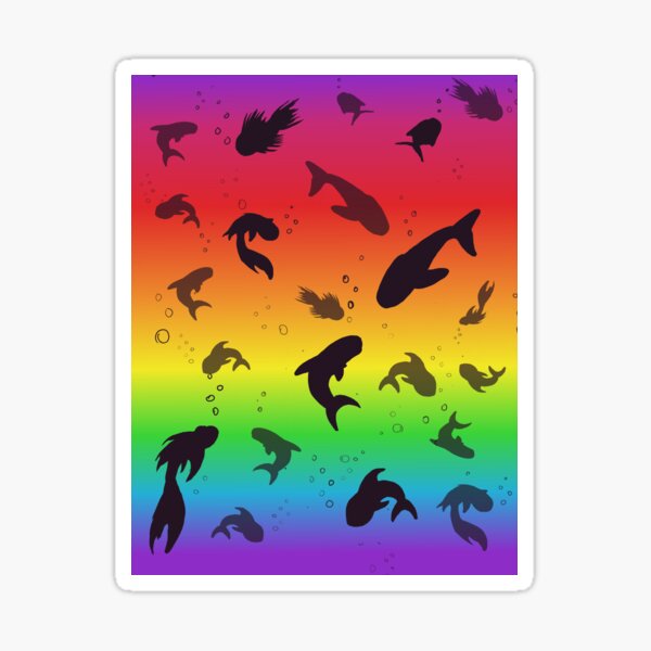 "Fishies" Sticker for Sale by RamenTori1 | Redbubble