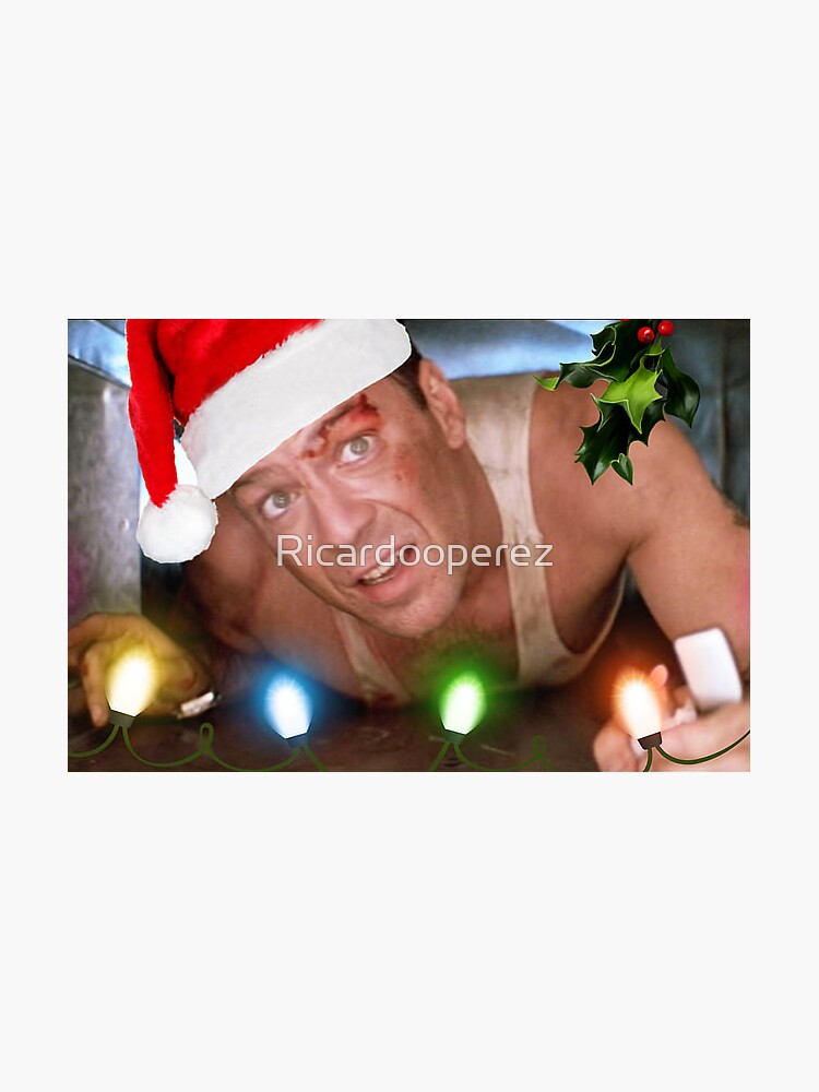 "Die hard Christmas" Sticker for Sale by Ricardooperez | Redbubble