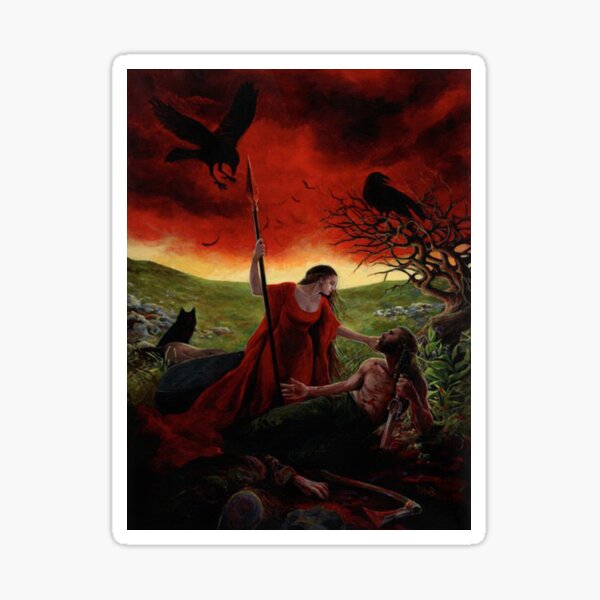 "THE MORRIGAN POSTER" Sticker for Sale by clarwscerren | Redbubble