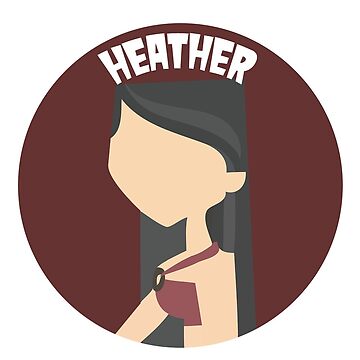 "heather" Sticker for Sale by NerdChloe | Redbubble