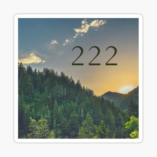 "222" Sticker by AtlanteanSoul | Redbubble