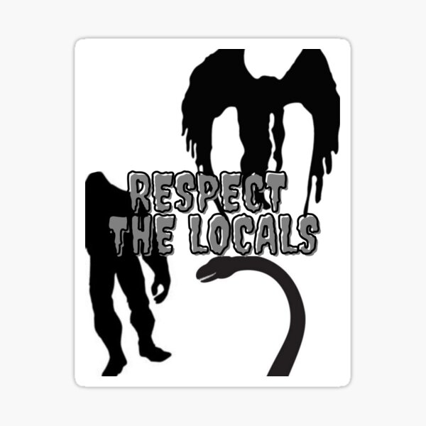 "Respect the Cryptids" Sticker by JadeEye | Redbubble