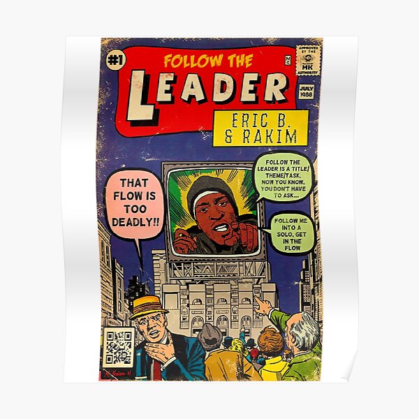 "Rakim-&-Eric-B-Follow-The-Leader-Hip-Hop-Comic" Poster by PhailPostes ...