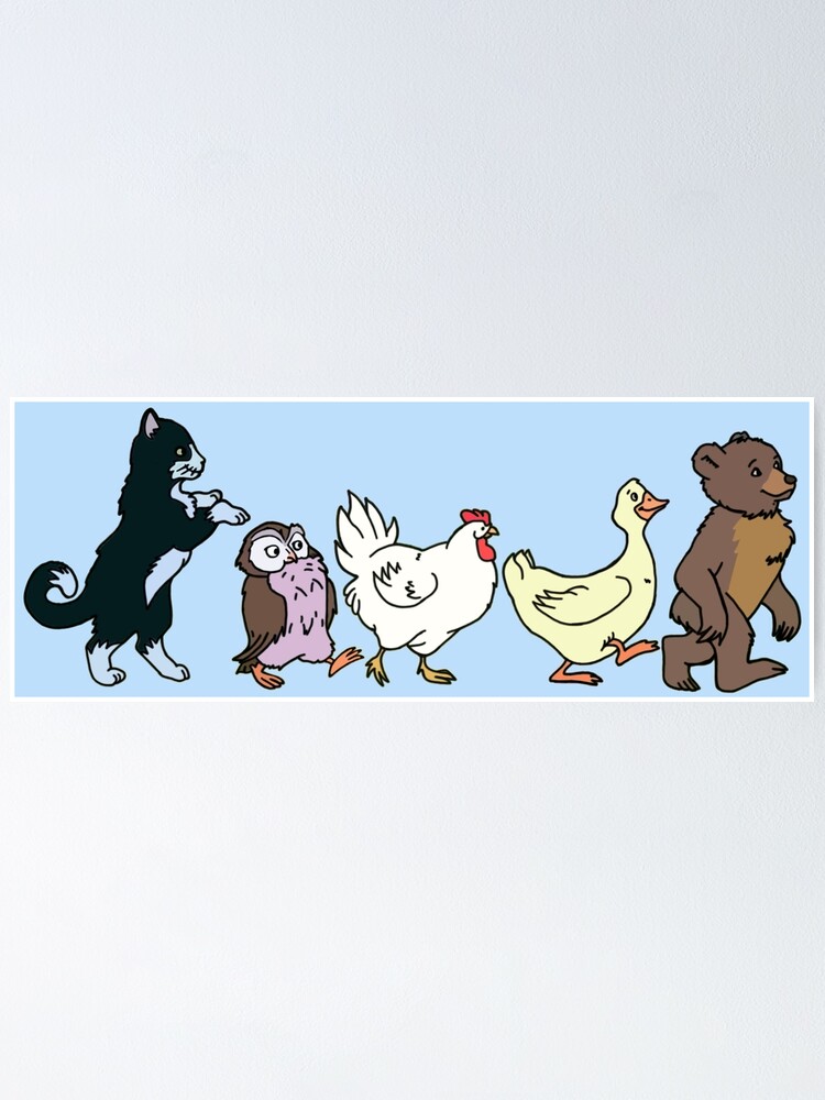 "Little Bear and Friends Art " Poster for Sale by Ethereal-Enigma ...