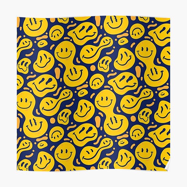 "distorted smiley faces" Poster for Sale by Art-chick | Redbubble