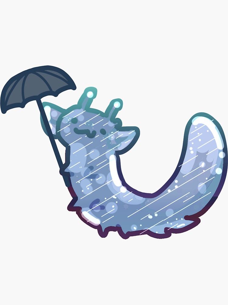 "Rain Skrunkly" Sticker by Rattikinn | Redbubble