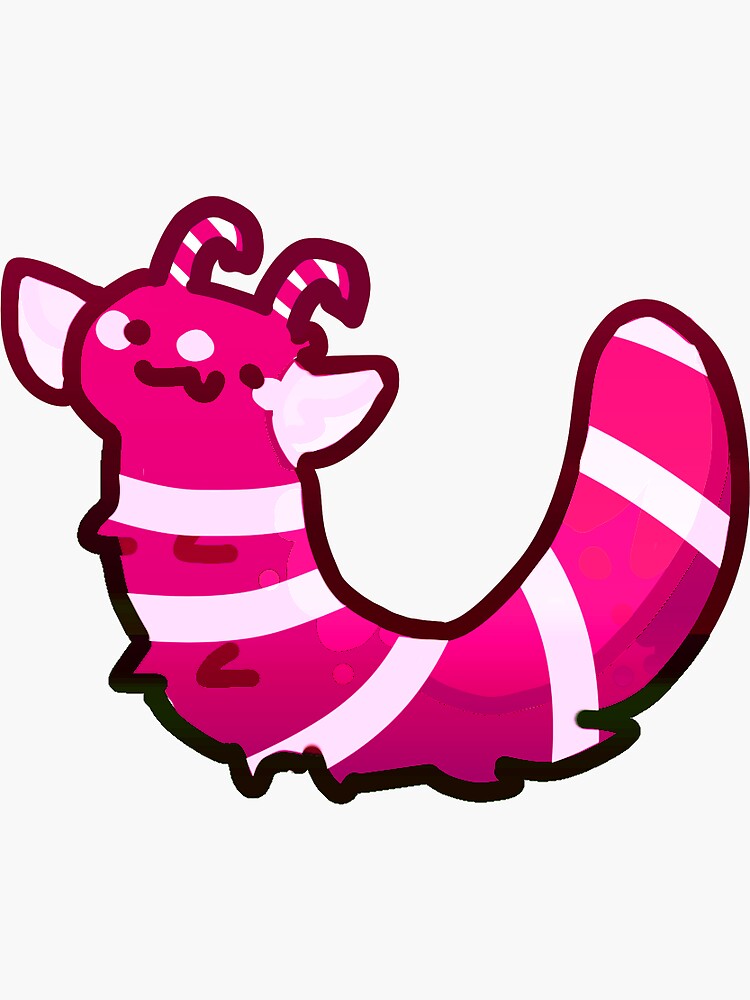 "Candycane Skrunkly" Sticker for Sale by Rattikinn | Redbubble