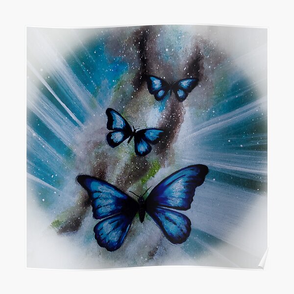 "Cosmic butterflies" Poster for Sale by Armapas | Redbubble