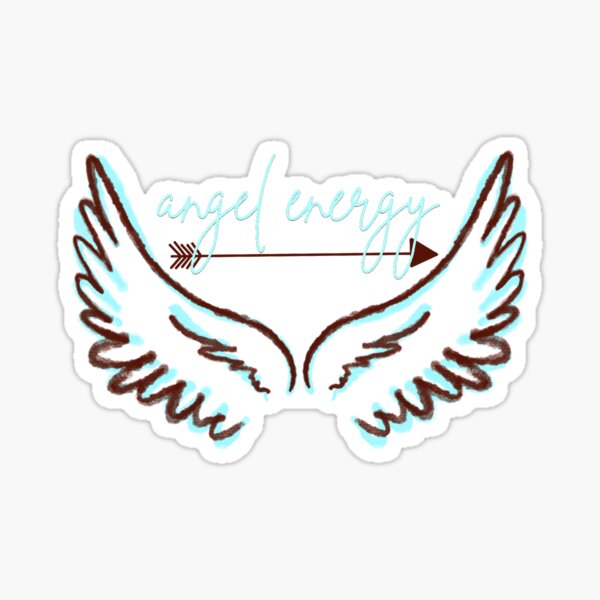"angel energy" Sticker for Sale by oliviaglaeser | Redbubble