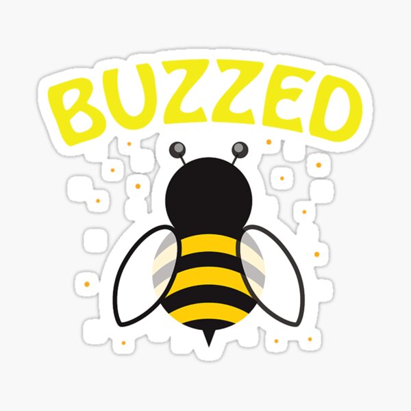 "buzzed funny bee beekeeper" Sticker for Sale by PauloEduardo32 | Redbubble