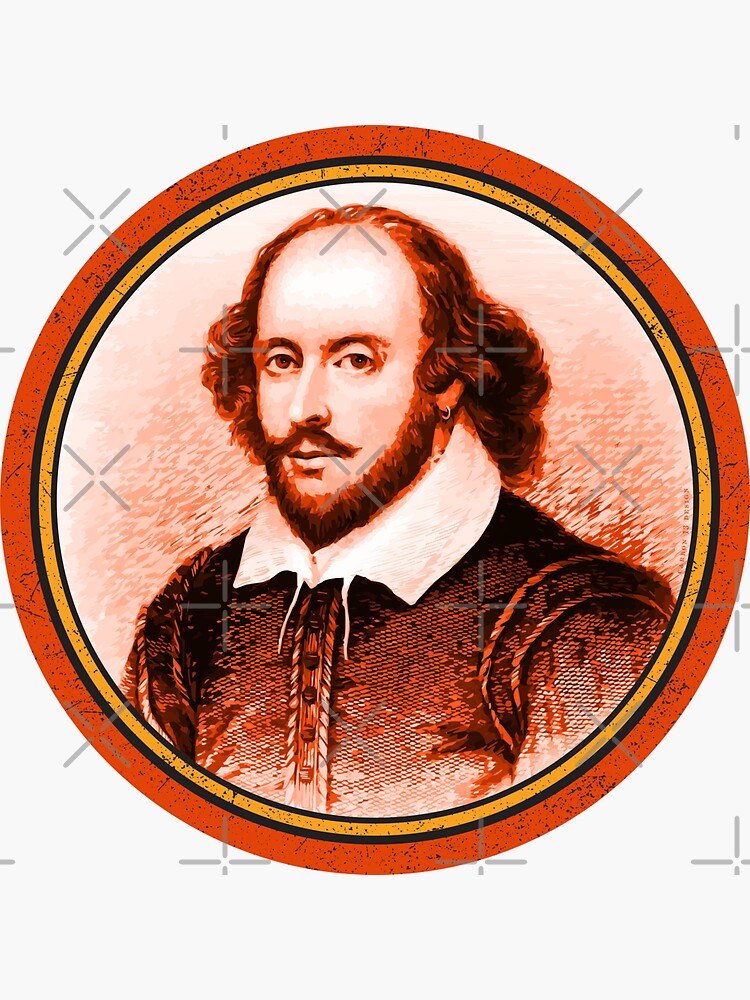 "SHAKESPEARE — LOGO" Sticker for Sale by Carbon13Design | Redbubble