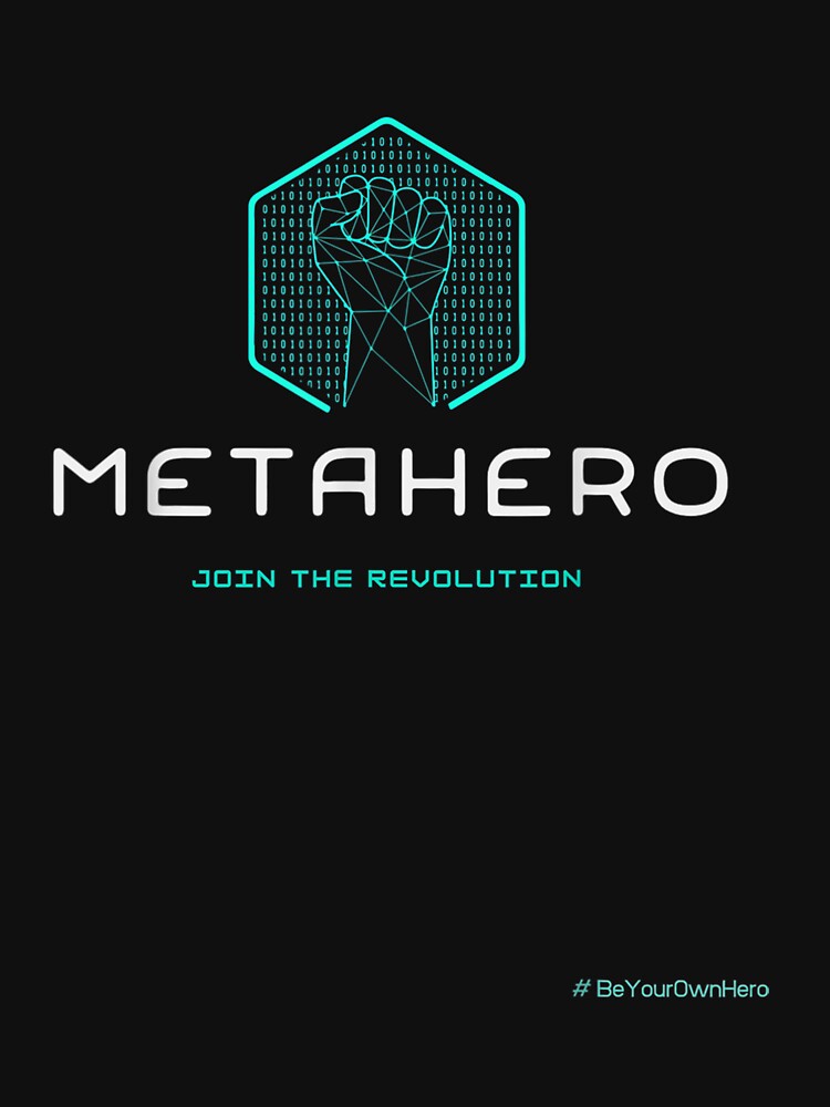 "Metahero Scanner Crypto Metaverse Revolution Blockchain DeFi T-Shirt ...