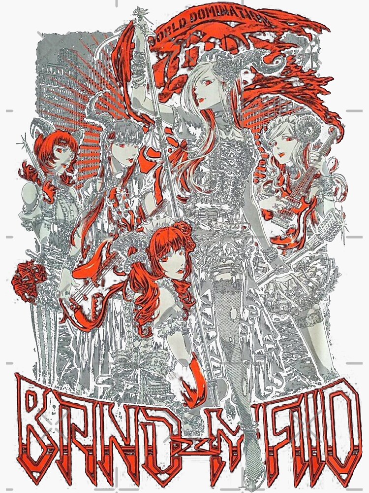 "BAND-MAID" Sticker for Sale by nicoleseiler276 | Redbubble