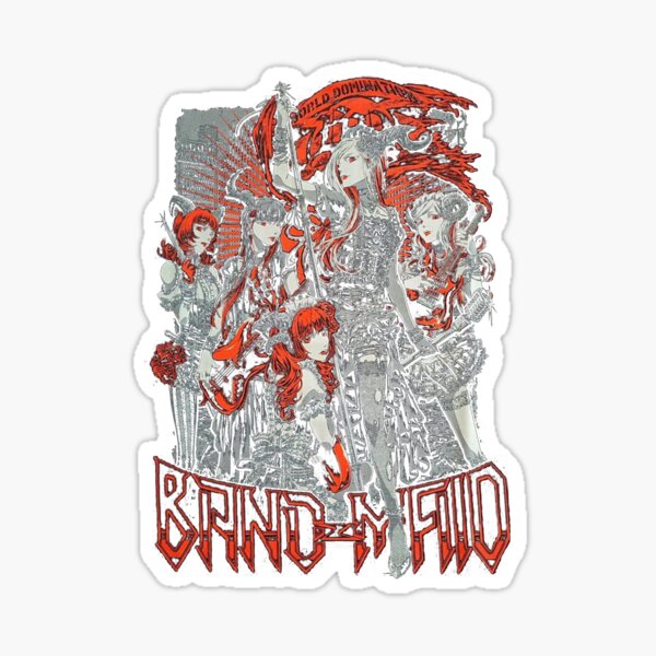 "BAND-MAID" Sticker for Sale by nicoleseiler276 | Redbubble