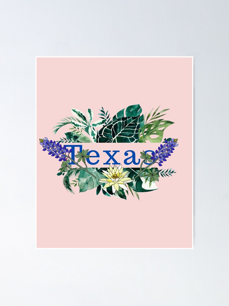 "Texas Flower" Poster by rc1ark | Redbubble
