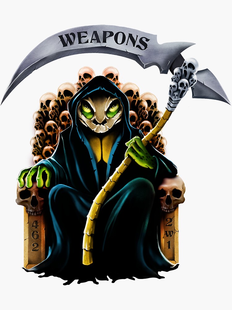 "Weapons Throne" Sticker for Sale by weaponswarden | Redbubble