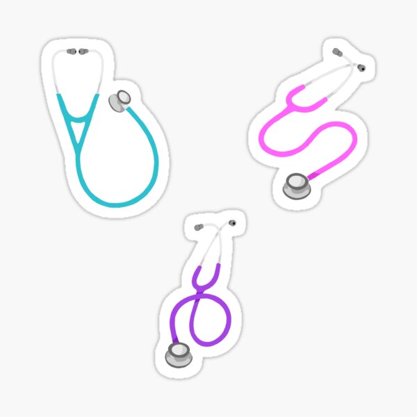 "Stethoscope sticker set" Sticker by bstoreyarts | Redbubble
