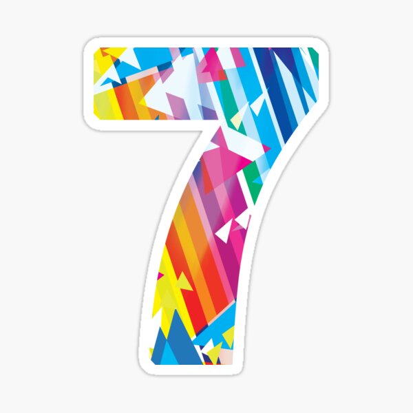 "Seven" Sticker for Sale by Winterrr | Redbubble