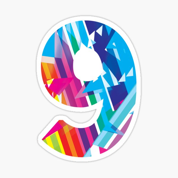 "Nine" Sticker for Sale by Winterrr | Redbubble