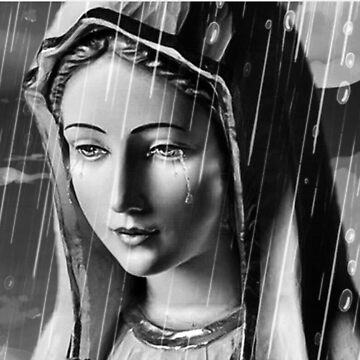 "Weeping Virgin Mary - Queen of Heaven" Poster for Sale by omg-designs ...