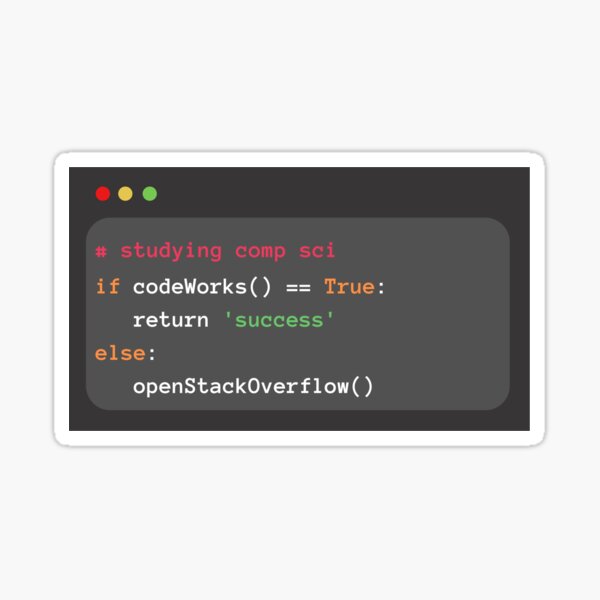"studying computer science" Sticker for Sale by ssaraamer | Redbubble