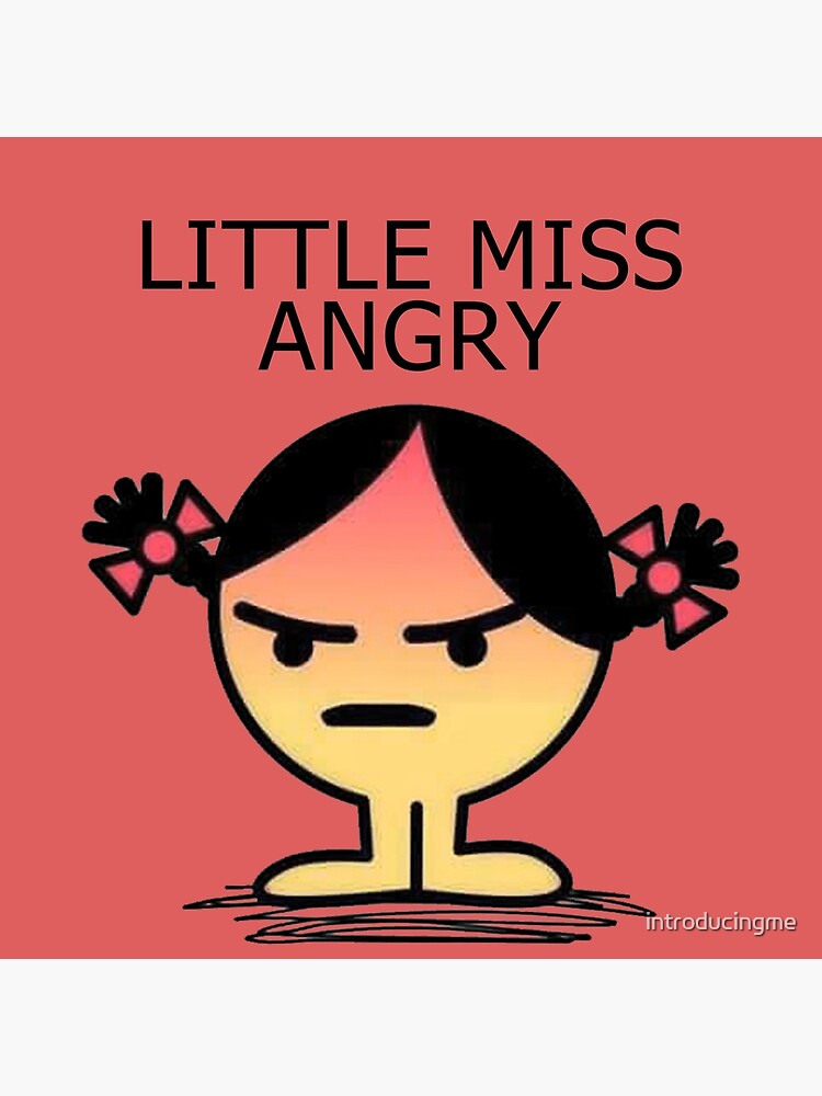 "Little Miss Angry" Framed Art Print by introducingme | Redbubble