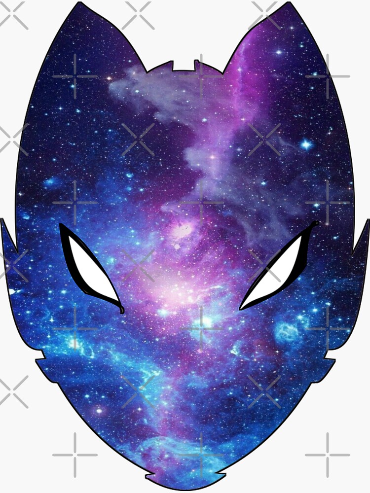 "Galaxy fox " Sticker for Sale by 3metro | Redbubble
