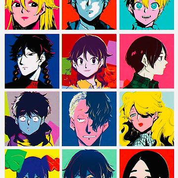 "Blue Period Art Characters" Sticker for Sale by frogillustrates ...