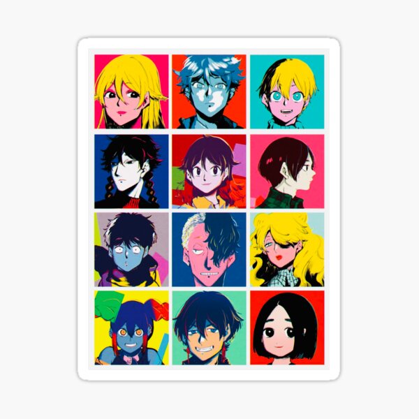 "Blue Period Art Characters" Sticker for Sale by frogillustrates ...