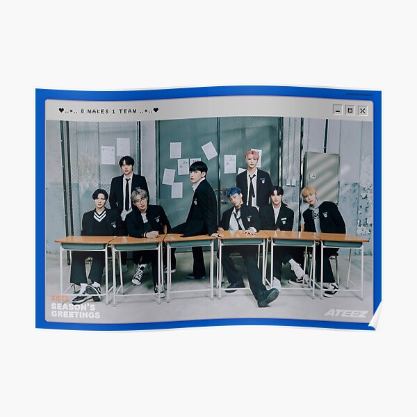 "Ateez " Poster for Sale by HaloHaloShine | Redbubble