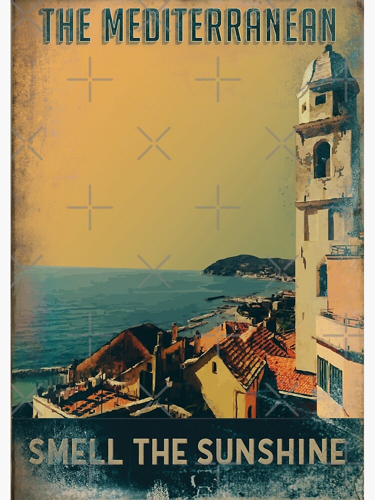"The Mediterranean (Portrait)" Poster for Sale by Cornucopia-Muse ...