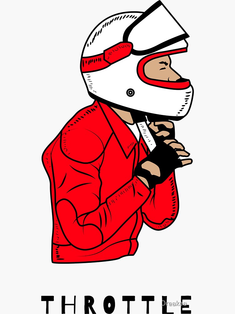 "Throttle " Sticker for Sale by Dreakea | Redbubble
