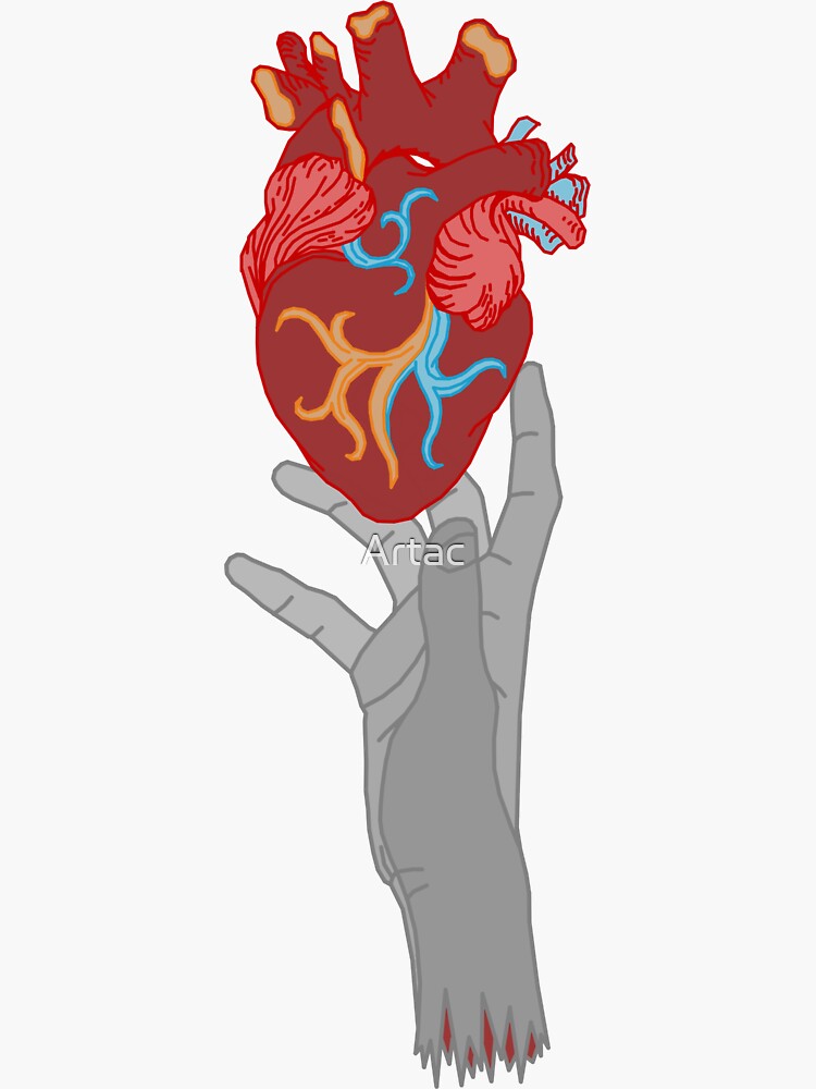 "Grab My Heart (Textless Variant)" Sticker by Artac | Redbubble