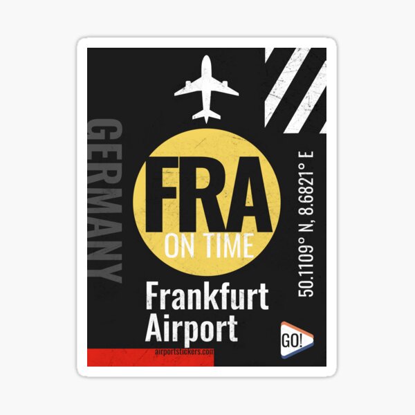 "FRA air gates" Sticker for Sale by Aviators | Redbubble