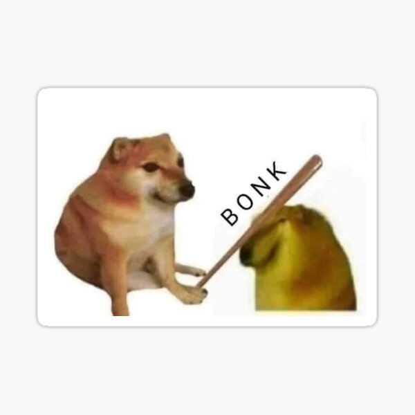 "Original Bonk" Sticker for Sale by Dogebonk | Redbubble