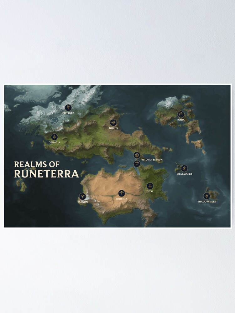 "Realms of Runeterra (HQ)" Poster for Sale by Clarkrd2 | Redbubble