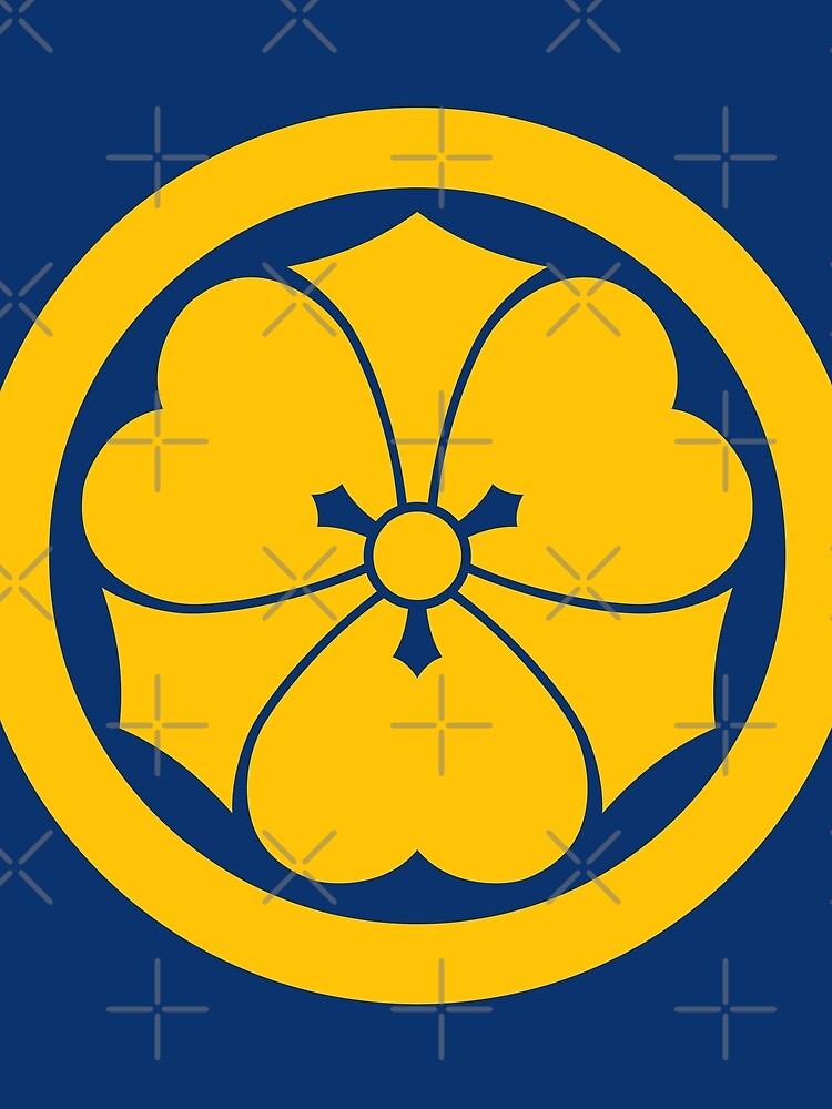 Pañuelo «Sakai Mon Clan samurai japonés en amarillo» de redhomestead ...