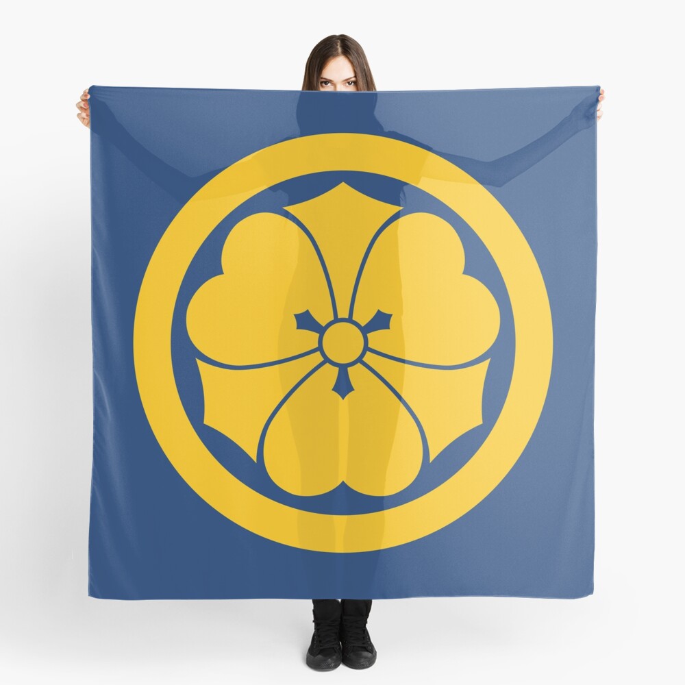 Pañuelo «Sakai Mon Clan samurai japonés en amarillo» de redhomestead ...