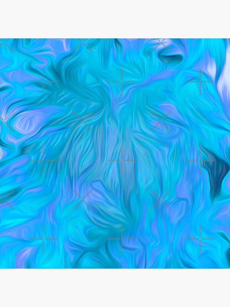 "Maple Tree in Turquoise and Azure" Sticker by fatenanwar | Redbubble