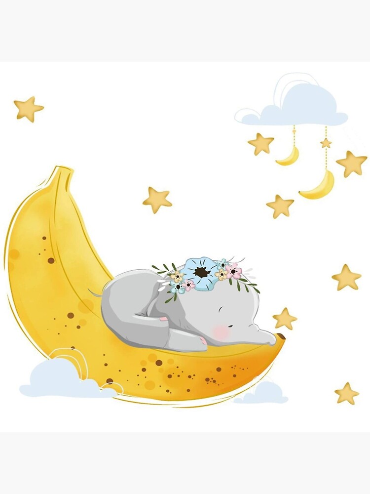 "snoozin' elephant" Sticker by ritusdesigns | Redbubble