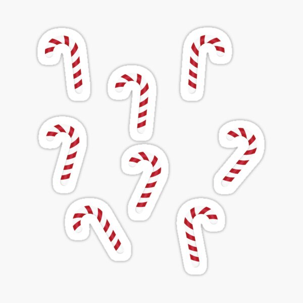 "Candy Cane. " Sticker for Sale by ellinnur | Redbubble