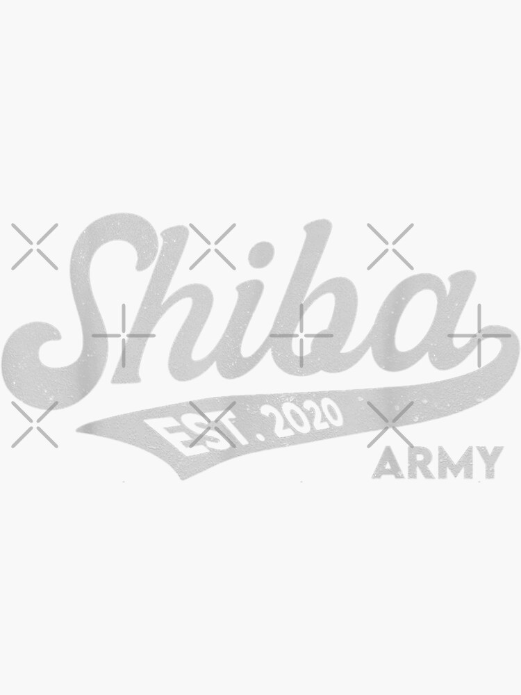 "Retro Funny Shiba Army Coin Script Bold Font Shibacoin T-Shirt ...