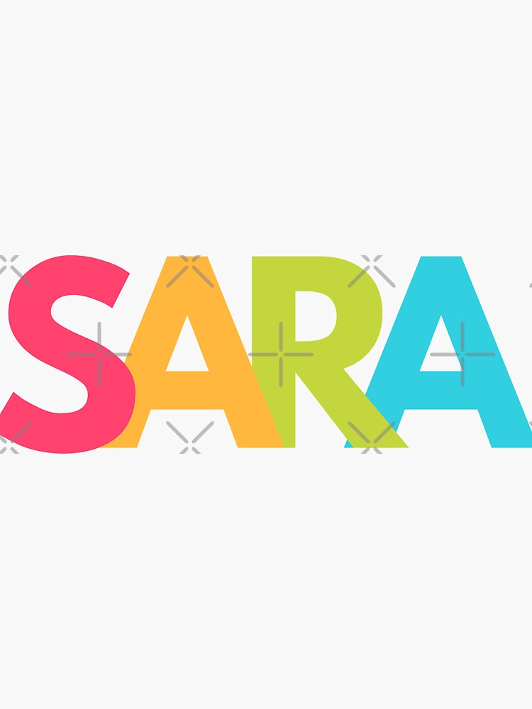 "Sarah" Sticker for Sale by ArtbyMeriyem | Redbubble