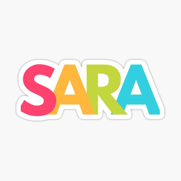 "Sarah" Sticker for Sale by ArtbyMeriyem | Redbubble