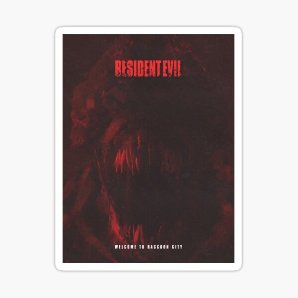 "Resident Evil.." Sticker by DarkIndigo | Redbubble