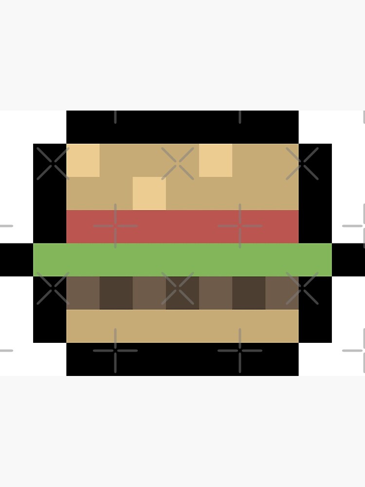 "8-Bit Burger" Poster for Sale by obinsun | Redbubble