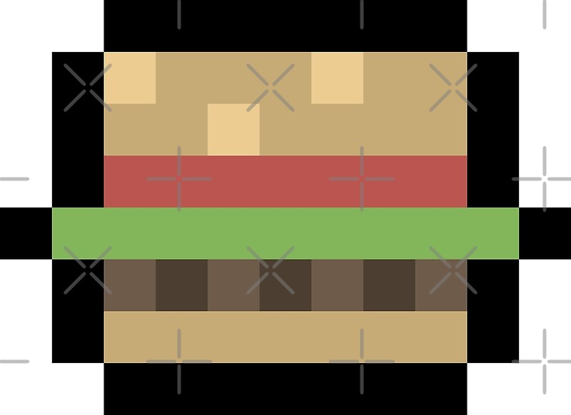 "8-Bit Burger" by obinsun | Redbubble